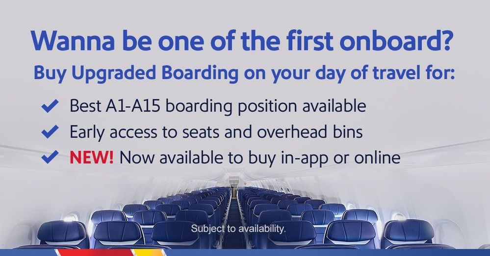 Three Ways to Upgrade Your Boarding Position on Southwest | SWA Newsroom