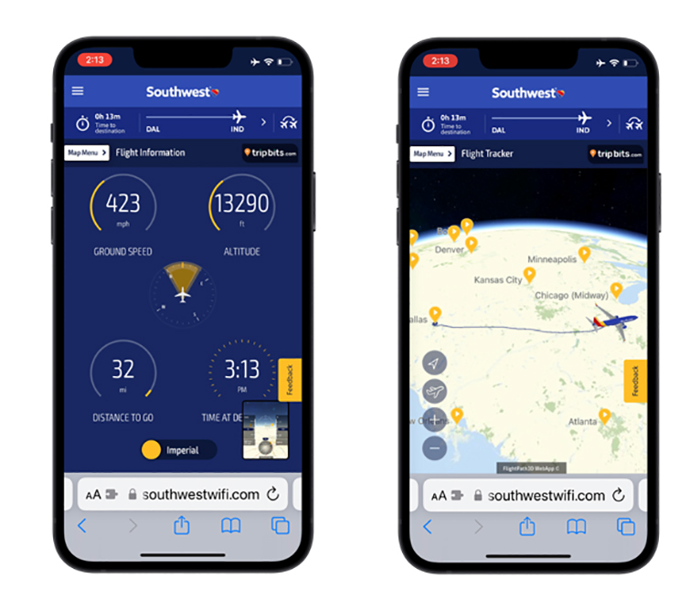 Introducing an Updated Onboard Flight Tracker | SWA Newsroom