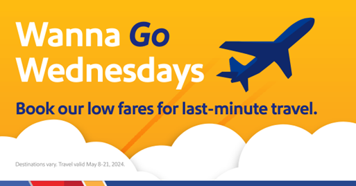 Southwest Airlines Launches Wanna Go Wednesdays! | SWA Newsroom