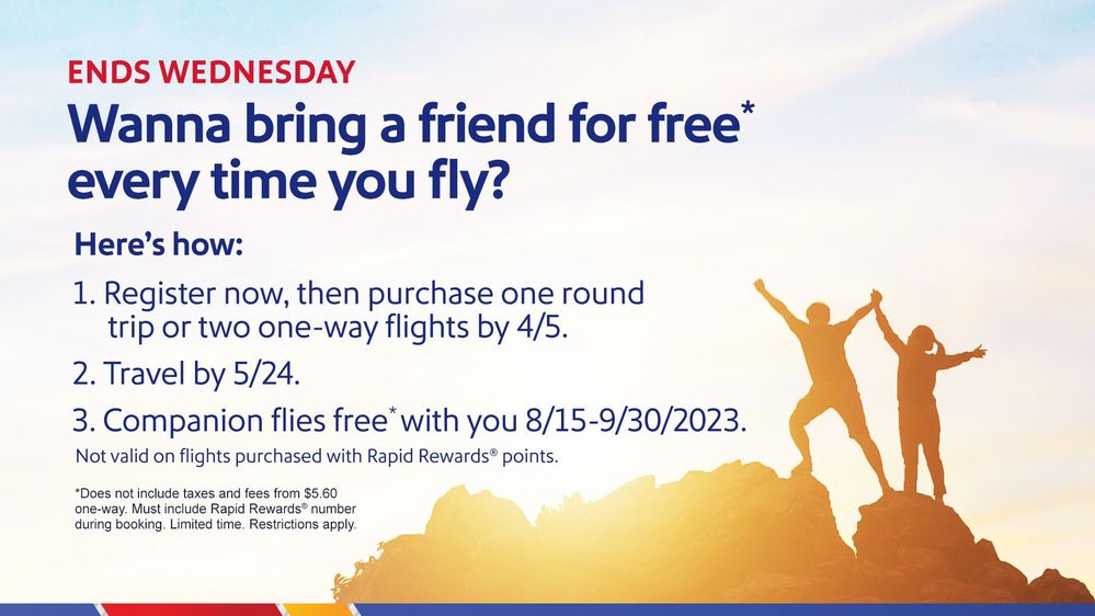 Three Days Only: Southwest Launches Limited-Time Promotional Companion ...